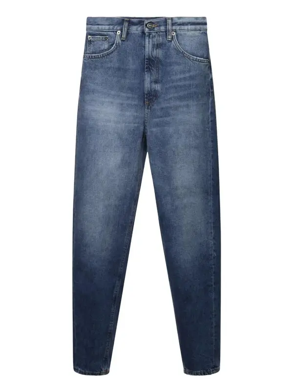 DONDUP High-waist Tapered Jeans - Blue