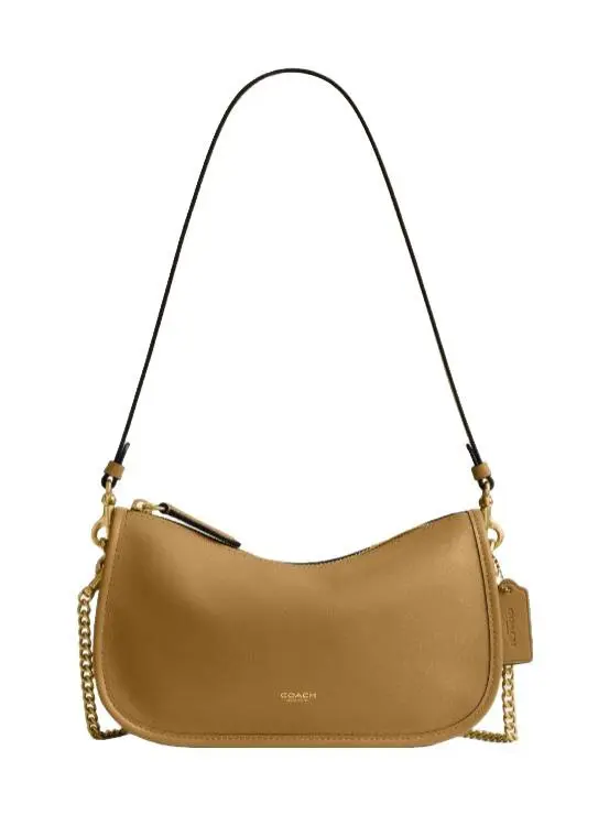 COACH Waverly Leather Shoulder Bag - Brown