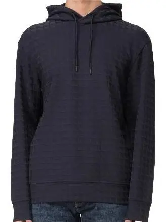 Emporio Armani Long Sleeve Hooded Sweatshirt - Blue