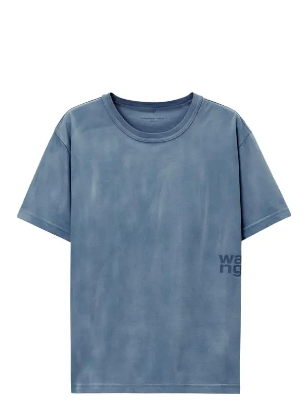 Alexander Wang Puff Logo Jersey T-shirt - Blue