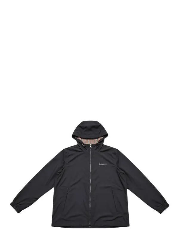 Burberry Printed Hooded Jacket - Black