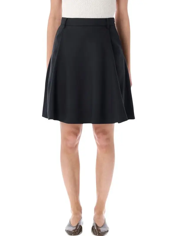 LOW CLASSIC A-line Midi Skirt - Black