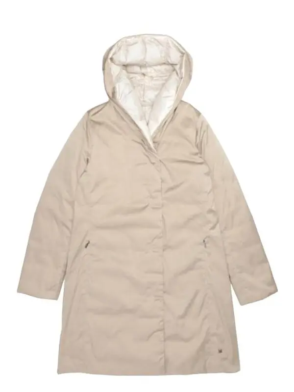 Max Mara Hooded Down Jacket - Nude