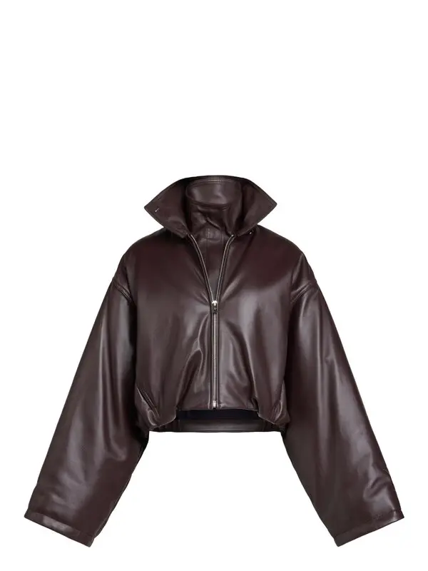 Alaïa Cropped Zip-up Jacket - Black