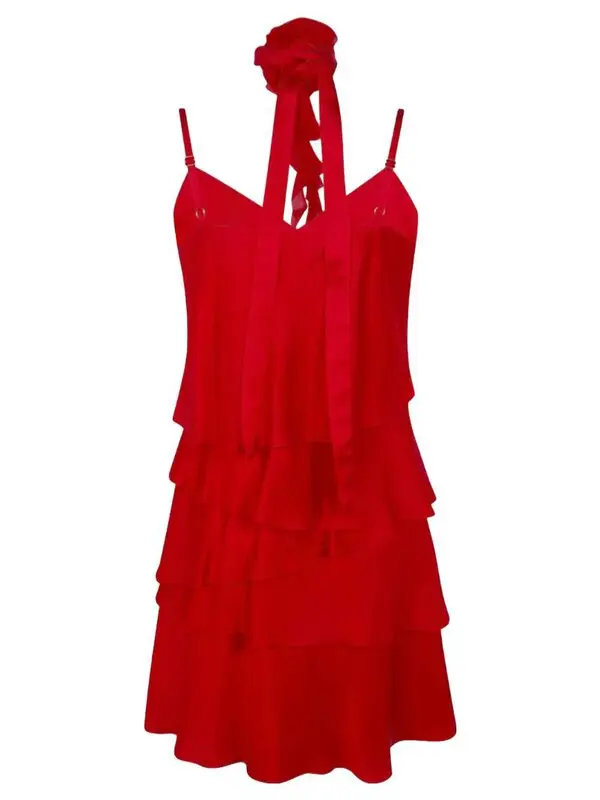 BLUGIRL Tiered Mini Dress - Rot