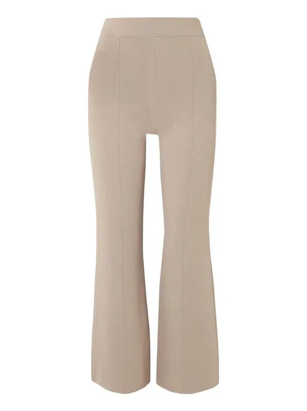 JOSEPH Stretch-knit Flared Track Pants - Nude