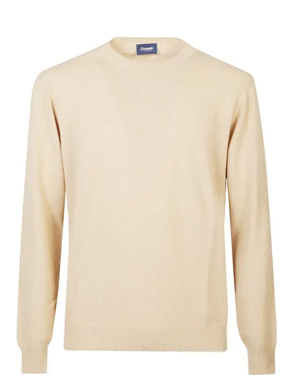 DRUMOHR Crew Neck Long Sleeve Sweater - Nude