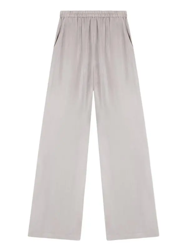 Emporio Armani Wide-leg Drawstring Pants - Grey