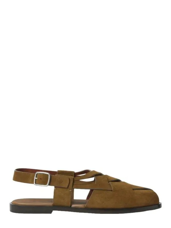Loro Piana Peter Walk Sandal - Black Coffee
