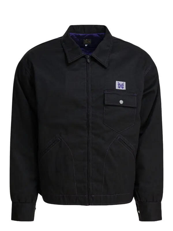 Needles Zipped Logo Patch Jacket - Black