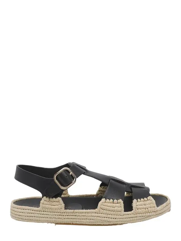 PALOMA BARCELO Paloma Barceló Yuka Flat Sandals - Black