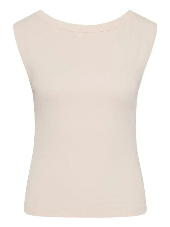 ST. AGNI Sleeveless Backless Top - Shell Pink