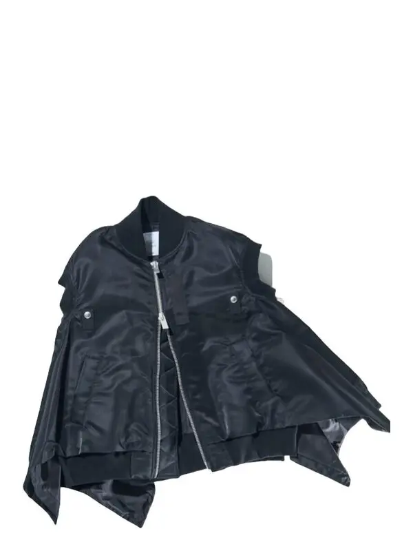 Sacai Nylon Twill Vest - Black