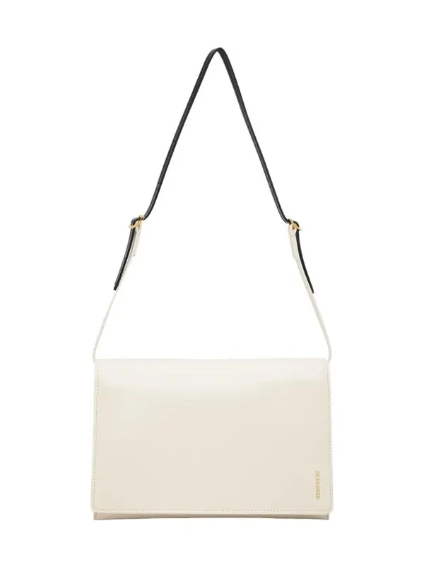 JIL SANDER File Small Shoulder Bag - White