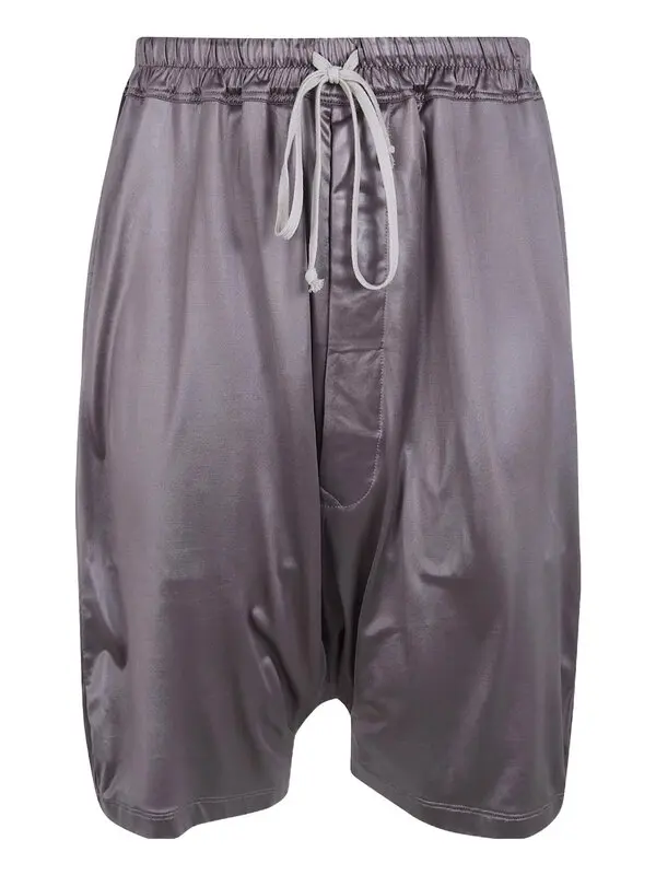 Rick Owens Dropped-crotch Drawstring Shorts - Gray