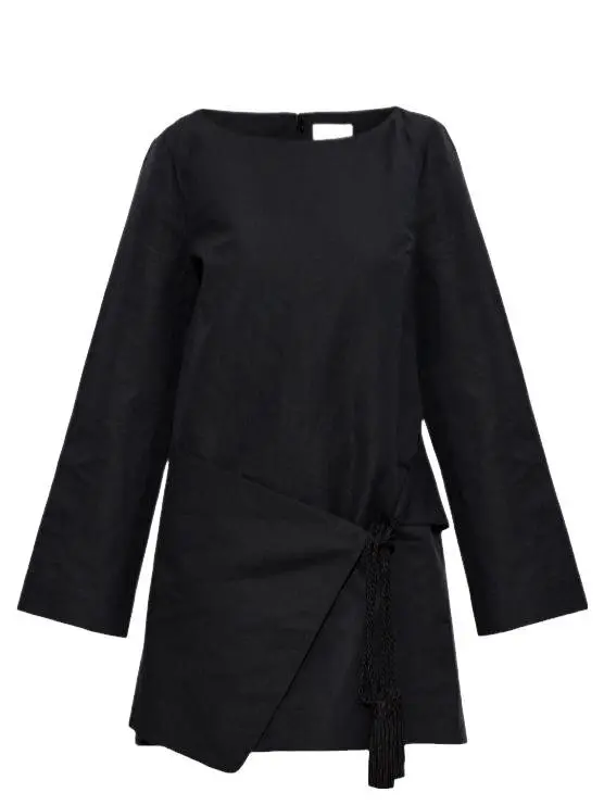 Posse Yvette Tassel Mini Dress - Black