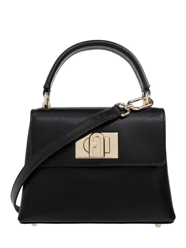 Furla 1927 Flap Mini Shoulder Bag - Black