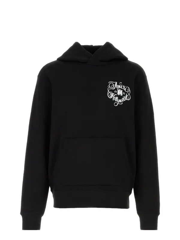 Amiri Hollywood Logo Hoodie - Black