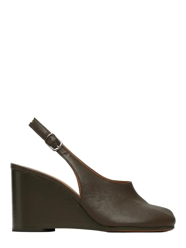 MAISON MARGIELA Tabi Wedge Slingback Pumps - Black