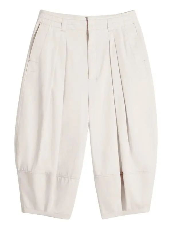 LEMAIRE Pleated Balloon Shorts - Jasmine