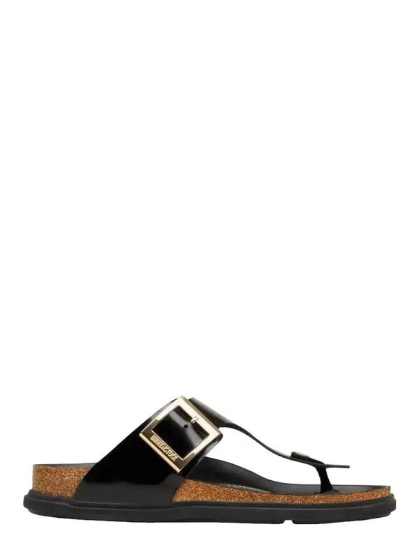 BIRKENSTOCK Oversized Buckle Thong Sandals - High-light Black