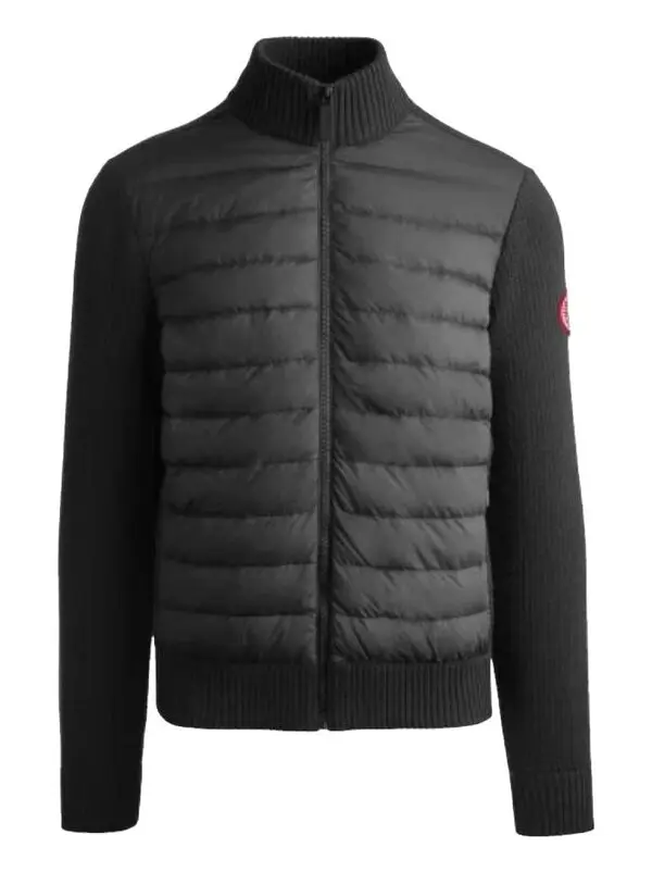 Canada Goose Hybridge Padded Panel Knit Jacket - Black