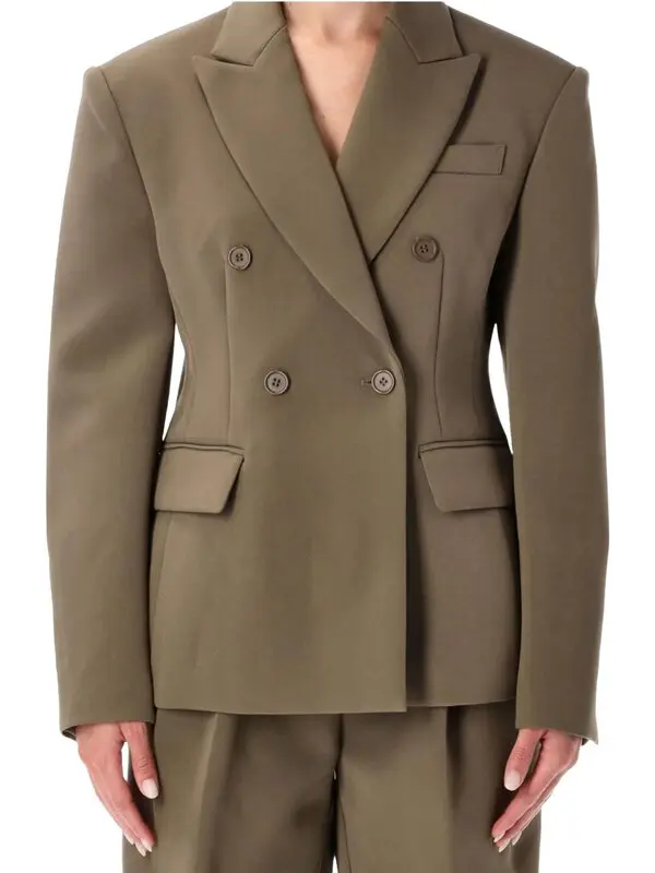 THE FRANKIE SHOP Doyer Cinched Blazer - Brown