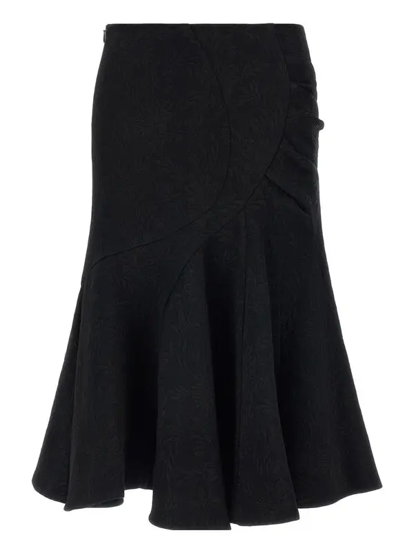 Dries Van Noten Sibel Flared Skirt - Black