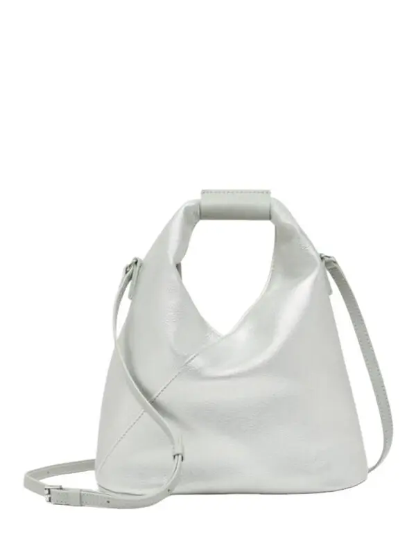 MAISON MARGIELA Japanese Logo Detailed Crossbody Bag - Silver