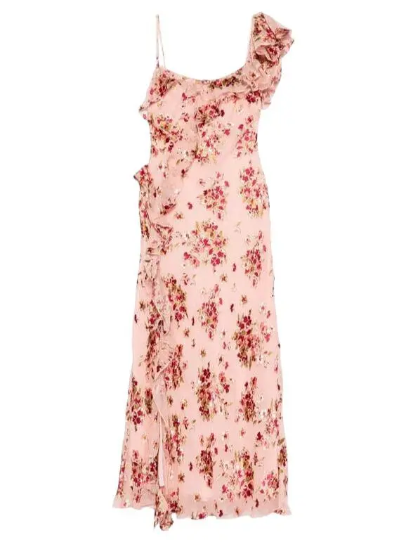 Rixo Floral Print Sleeveless Maxi Dress - Pink