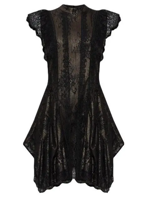 ALLSAINTS Fleur Lace Mini Dress - Black