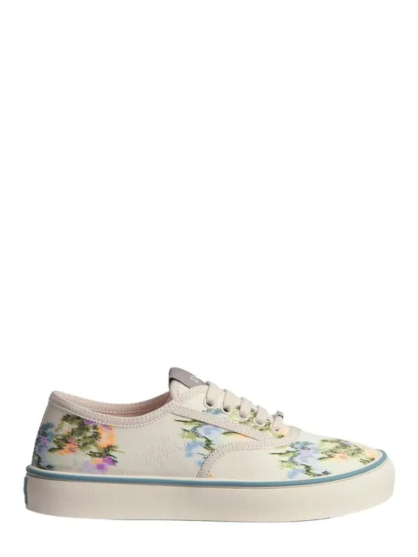 Dior Printed Canvas Low-top Sneakers - Nude