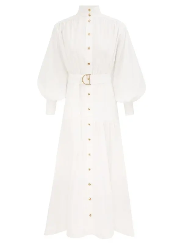 Zimmermann Utility Midi Dress - Ivory