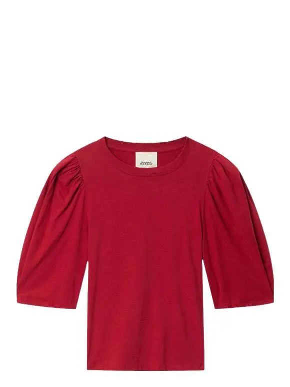 Isabel Marant Étoile Maeliss Puff Sleeve T-shirt - Red