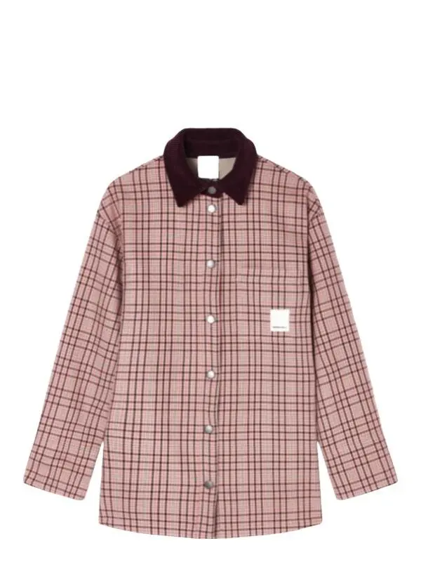 Emporio Armani Reversible Checked Jacket With Corduroy Collar - Colorful