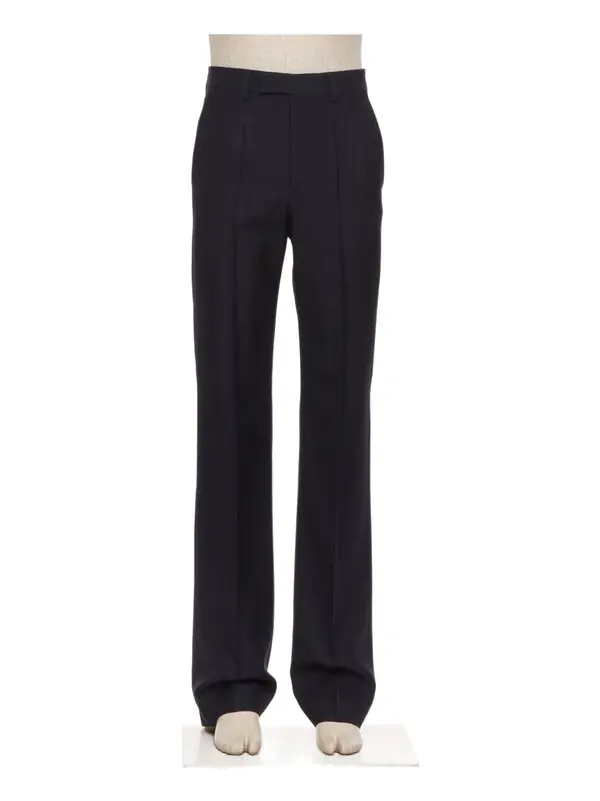 Valentino Garavani Pleated Slim Fit Pants - Storm Blue