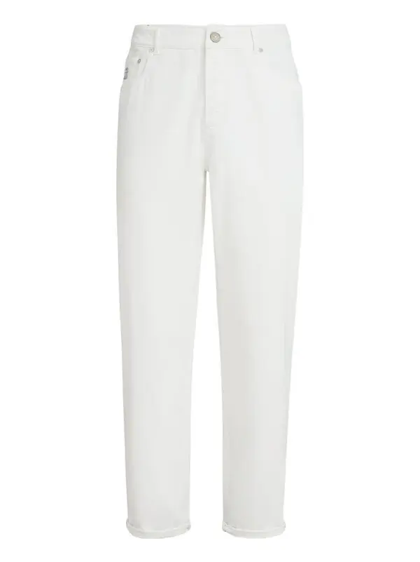 Brunello Cucinelli Five-pocket Jeans - White