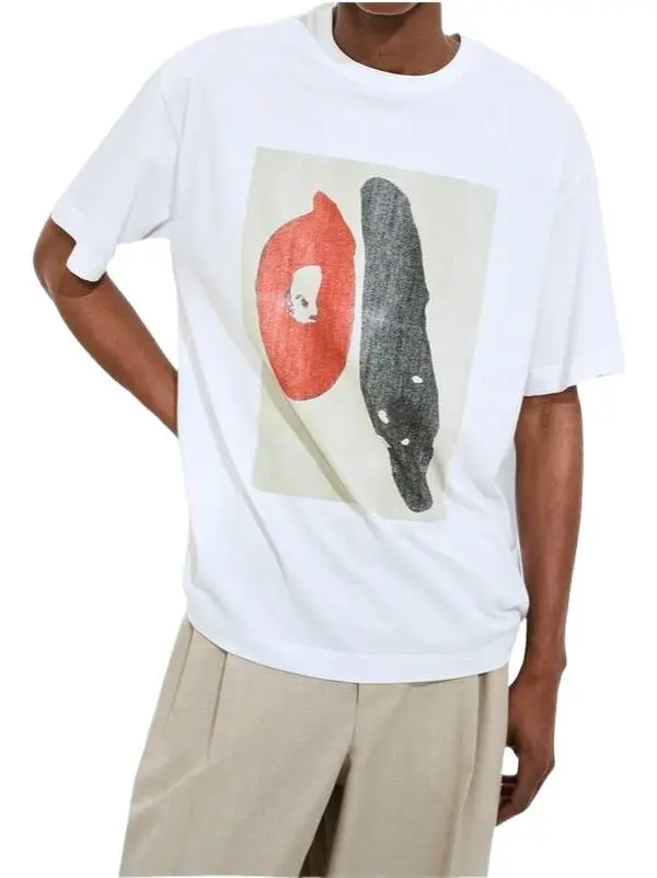 Bottega Veneta Cotton Jersey Printed T-shirt - White