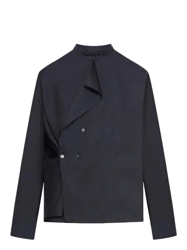 Soeur Hampton Button Straight Blouse - Black