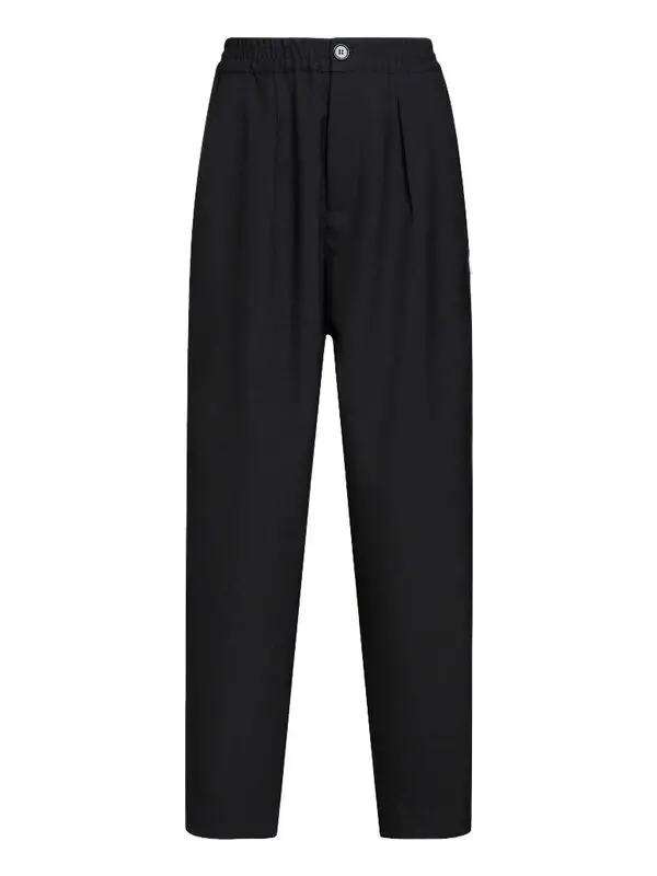 Marni High-waisted Cropped Trousers - Black