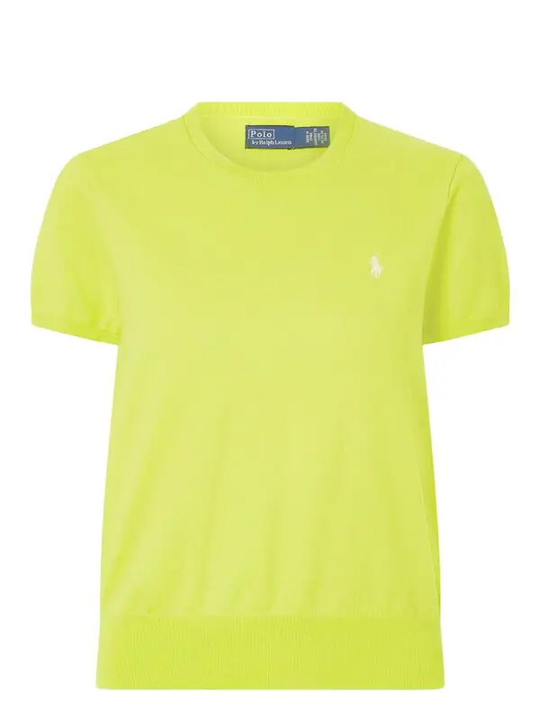 Polo Ralph Lauren Logo Embroidered Crewneck T-shirt - Lime Green