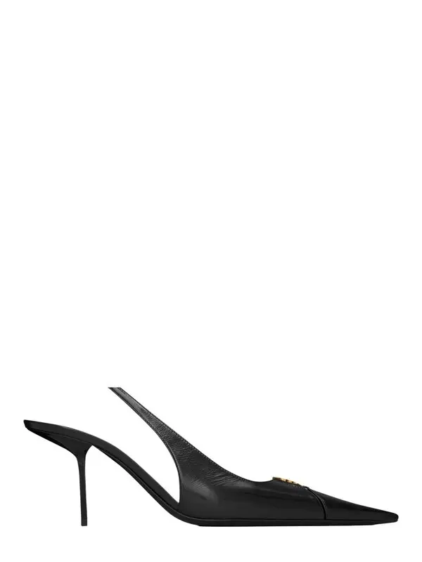 Saint Laurent Babylone Bretuil Slingback Pumps - Black