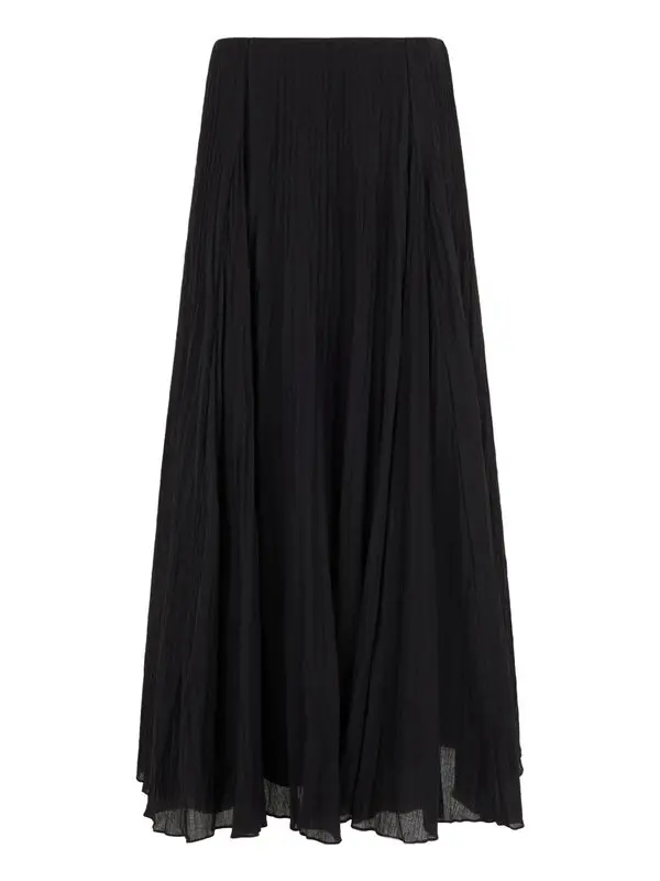 Vince Crinkled Maxi Skirt - Black