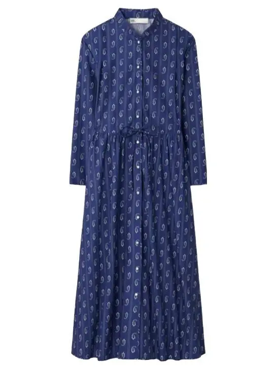 Tory Burch Printed Cotton Beach Dress - Blue Paisley