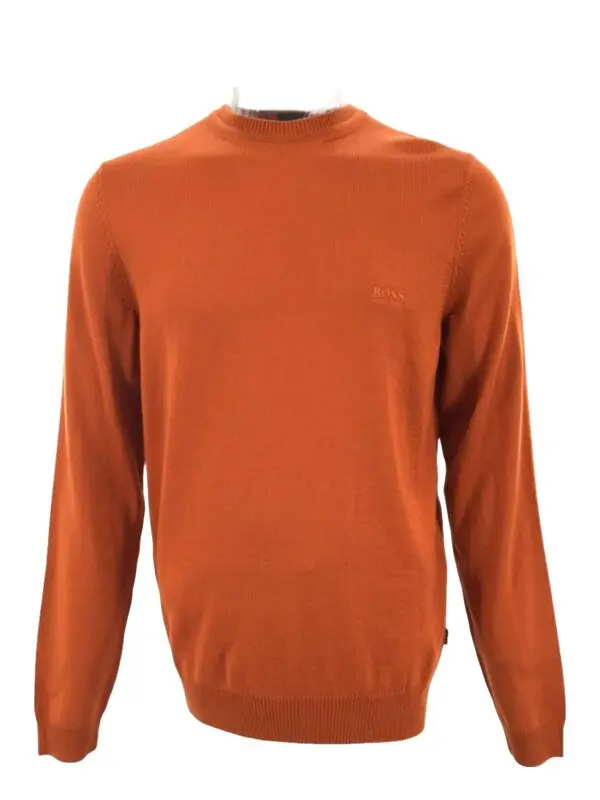 Hugo Boss Regular Fit Extrafine Merino Round Neck Sweater - Brown