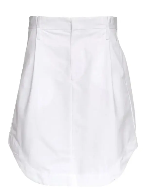 Victoria Beckham Asymmetric Cargo Skirt - White