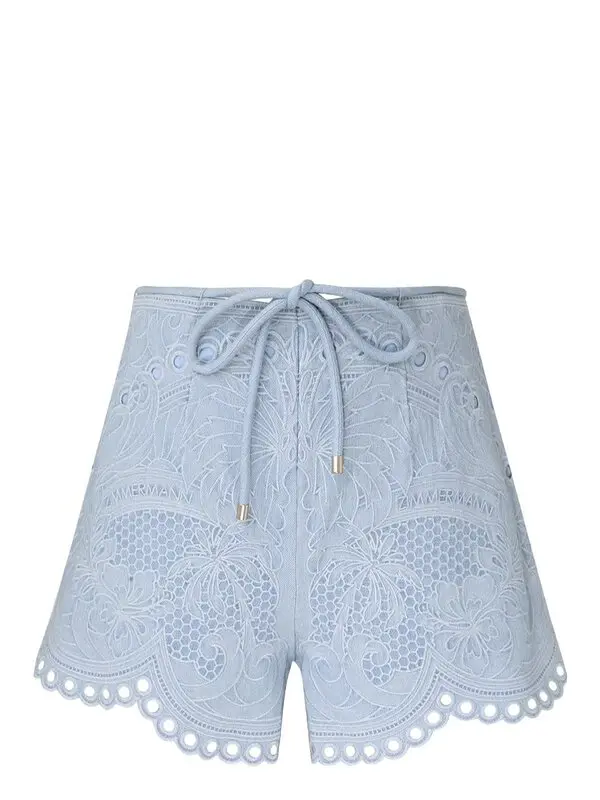 Zimmermann Daylight Denim Shorts - Ice Storm