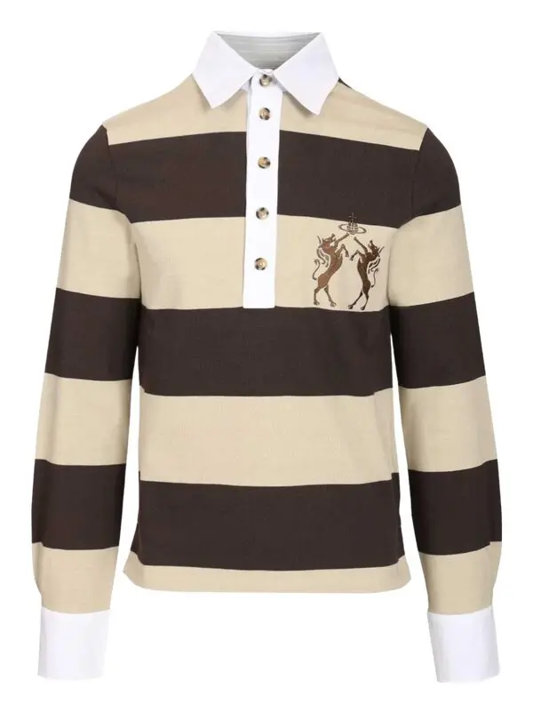 VIVIENNE WESTWOOD Striped Rugby Polo Shirt - Multicolor