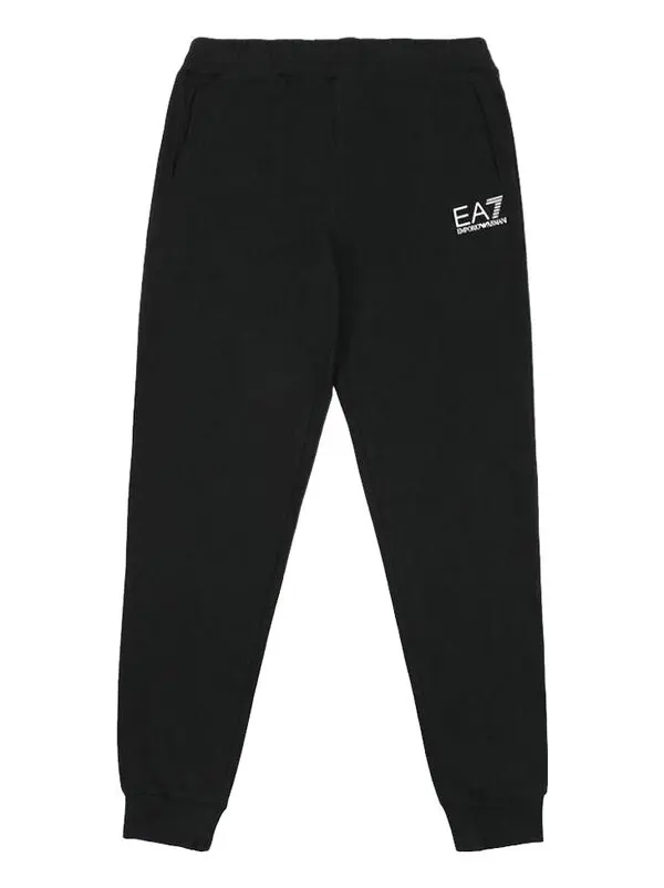 EA7 Logo Printed Sweatpants - Black