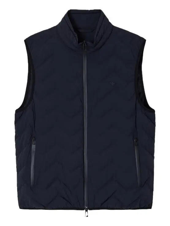 Emporio Armani Quilted Gilet - Black